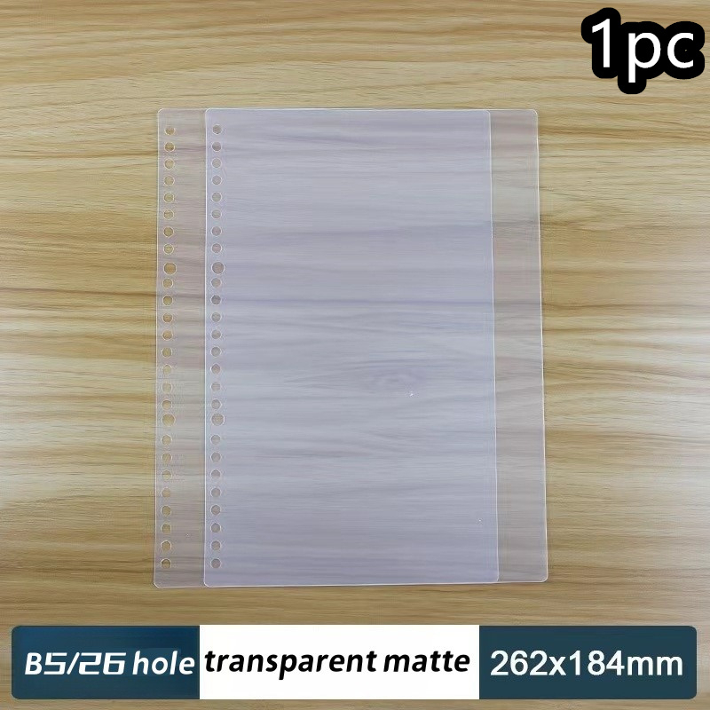5 Holes Loose-Leaf Plastic Binding Ring DIY Colorful Crystal Ring For ...