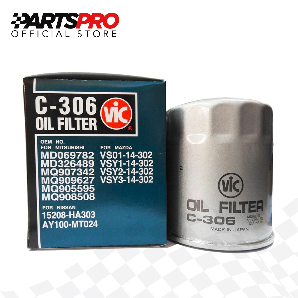 Vic Oil Filter C-306 For Mitsubishi 4D56 Engines | Shopee Philippines