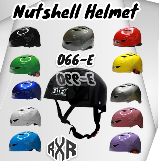 RXR 066 - E Motorcycle/ Bike Nutshell Open Face Helmet , | Shopee ...