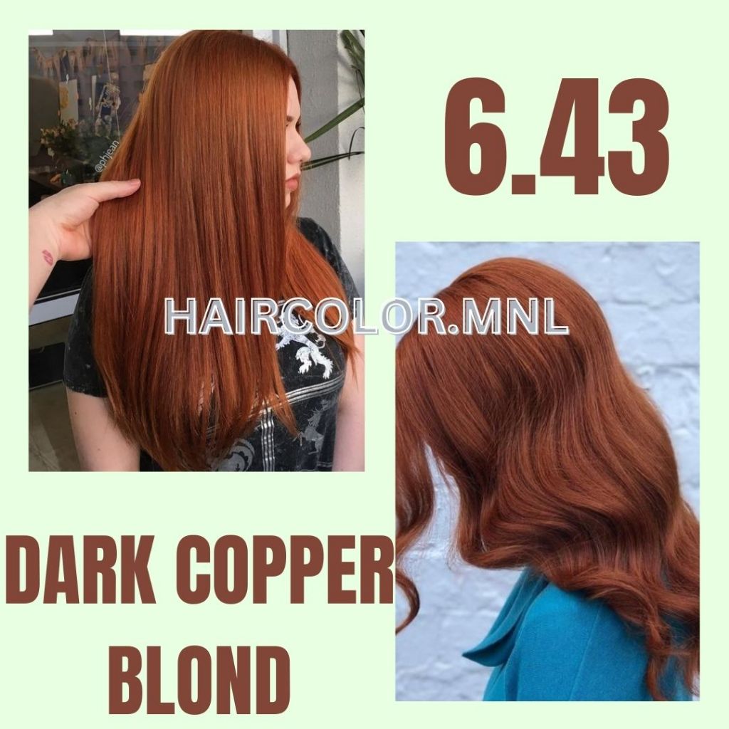 BREMOD 6.43 DARK COPPER BLOND HAIR COLOR SET WITH OXIDIZER (100ML ...