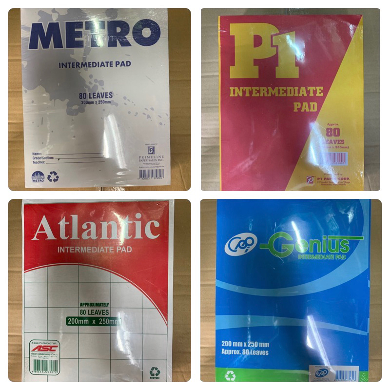 10 PADS INTERMEDIATE PAD | Shopee Philippines