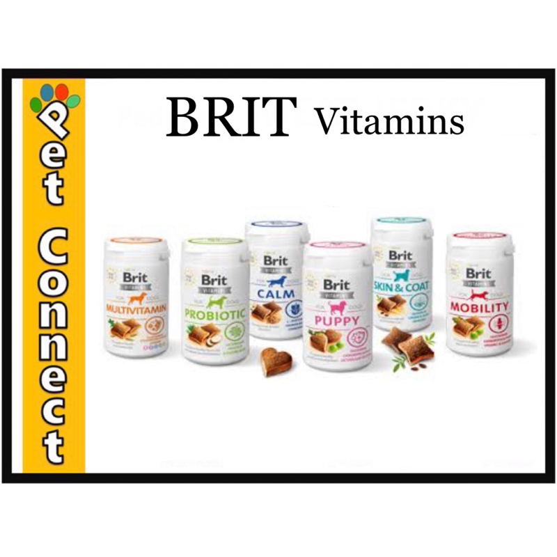 Brit Vitamins for Dogs 150g Choose From Flavors: Mobility Calm Puppy ...