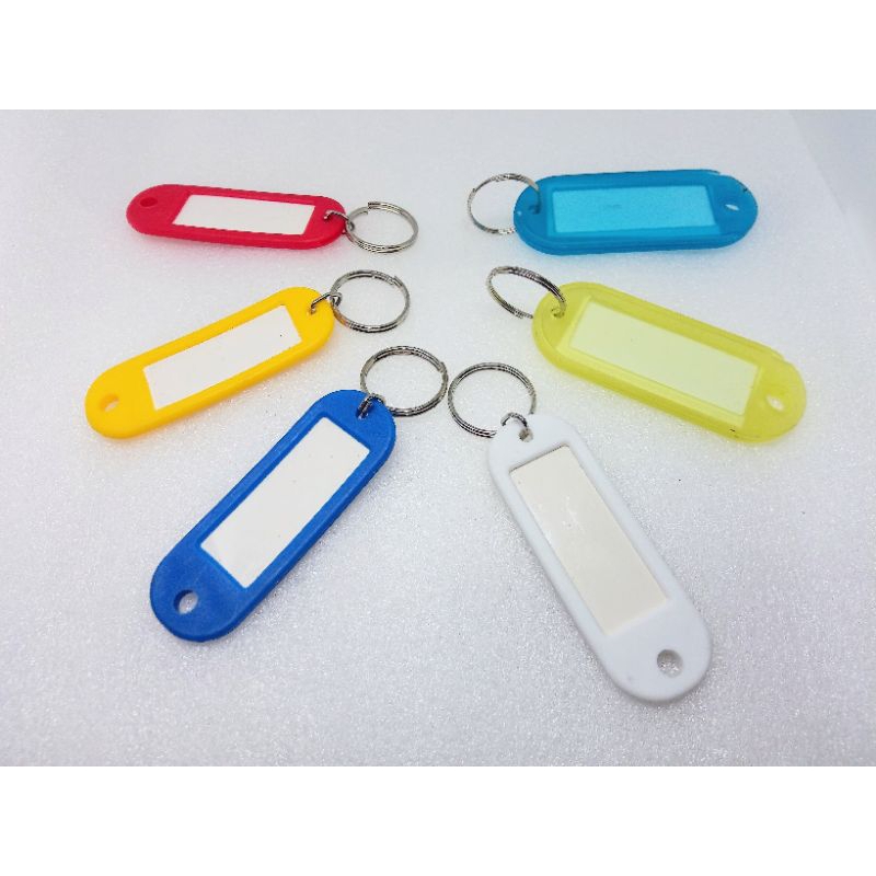 Split Ring Plastic Name Tag Key Holder | Shopee Philippines