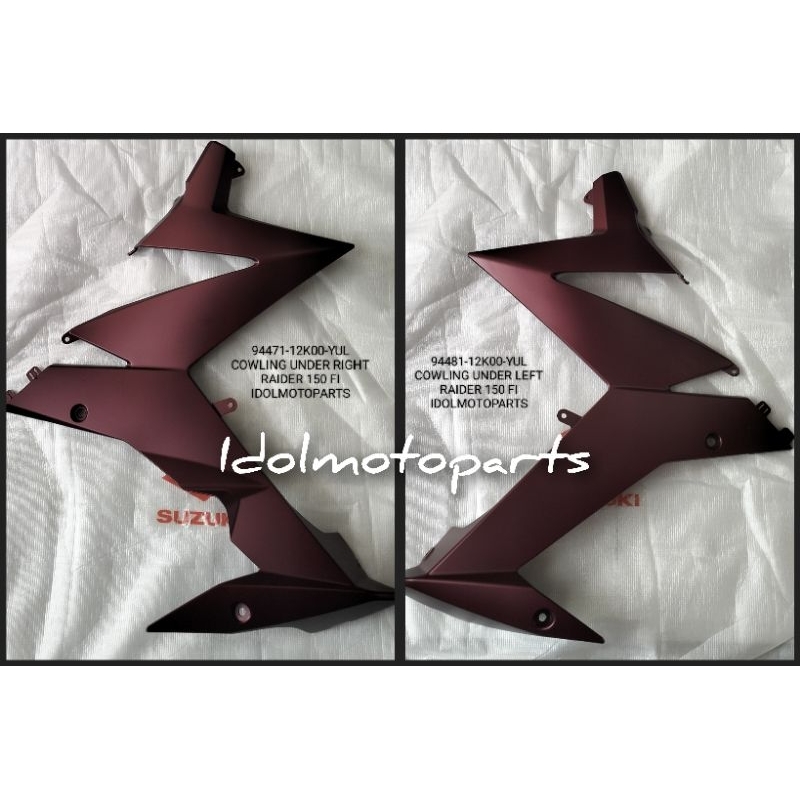 SGP LEGSHIELD LEFT AND RIGHT MATTE RED FOR RAIDER 150 FI | Shopee ...