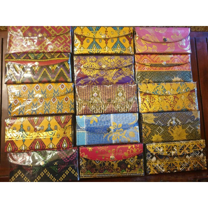 Set of 10 Batik Long Big Paper Wallet Money Original Assorted for ...