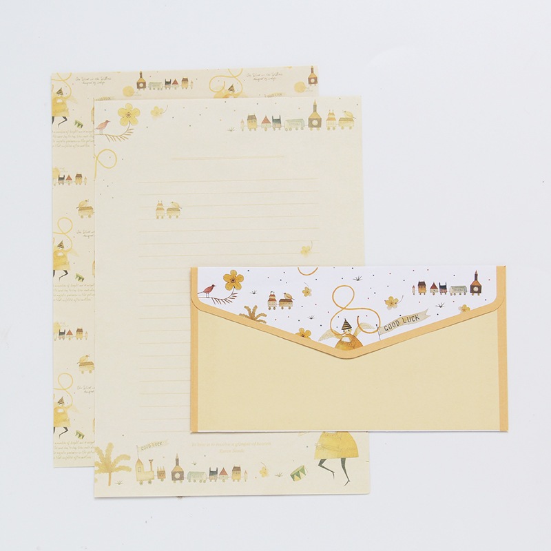 9 Pcs Creative Japanese Letter Paper Envelope Set Simple Romantic Retro ...