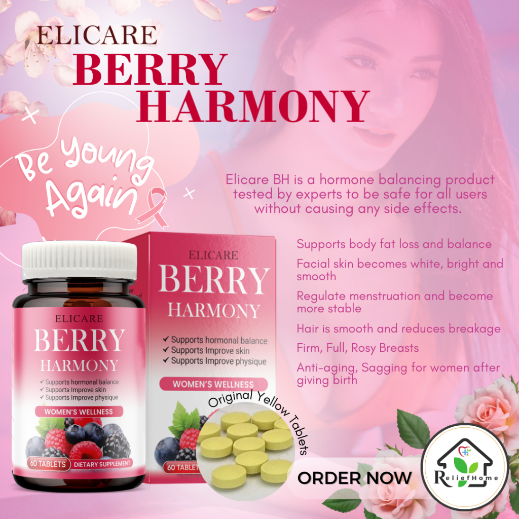 Elicare Berry Harmony - Balance hormones for Women (1 box = 60 tabs ...