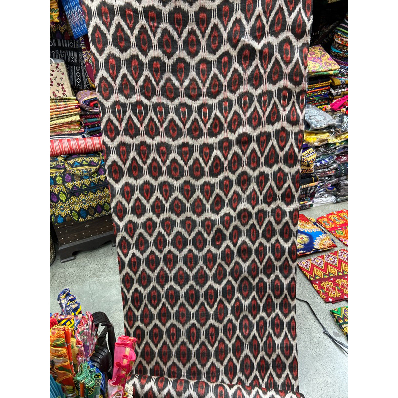 Handwoven Tnalak Fabric Tinalak Abaca Runner Traditional Tboli Ethnic