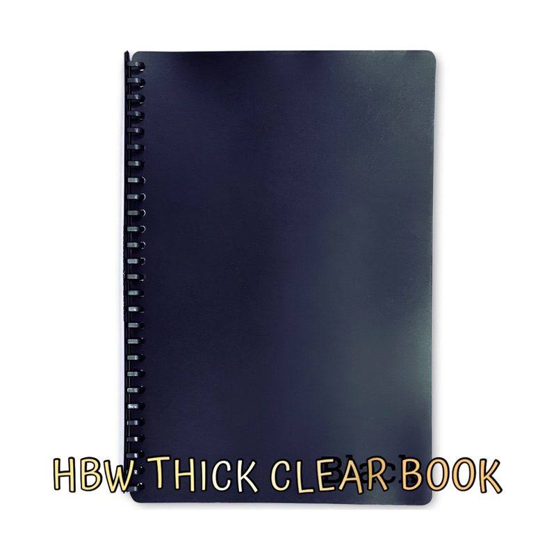 HBW THICK CLEAR BOOK LONG 20 leaves per piece | Shopee Philippines