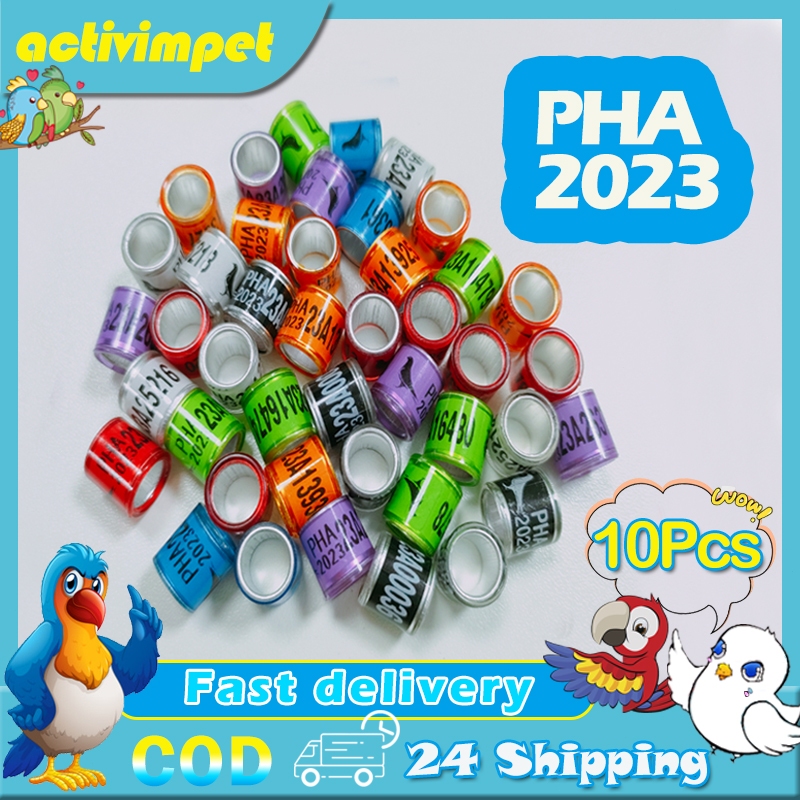 PHA Pigeon Ring 2023 Aluminum Plastic Oval Dove Racing Pigeon Leg Rings ...