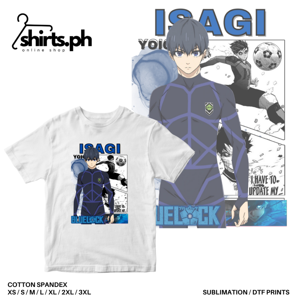 Blue Lock Yoichi Isagi Anime Shirt Tshirt for Men for Women | Shirts.PH ...