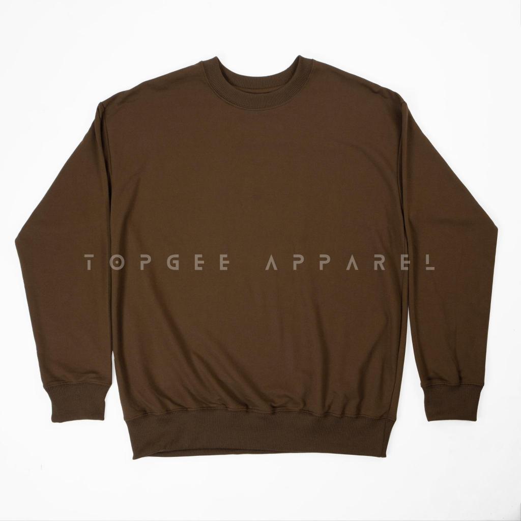 TOPGEE Premium French Terry Crewneck Sweatshirt | Casual Plain Round ...