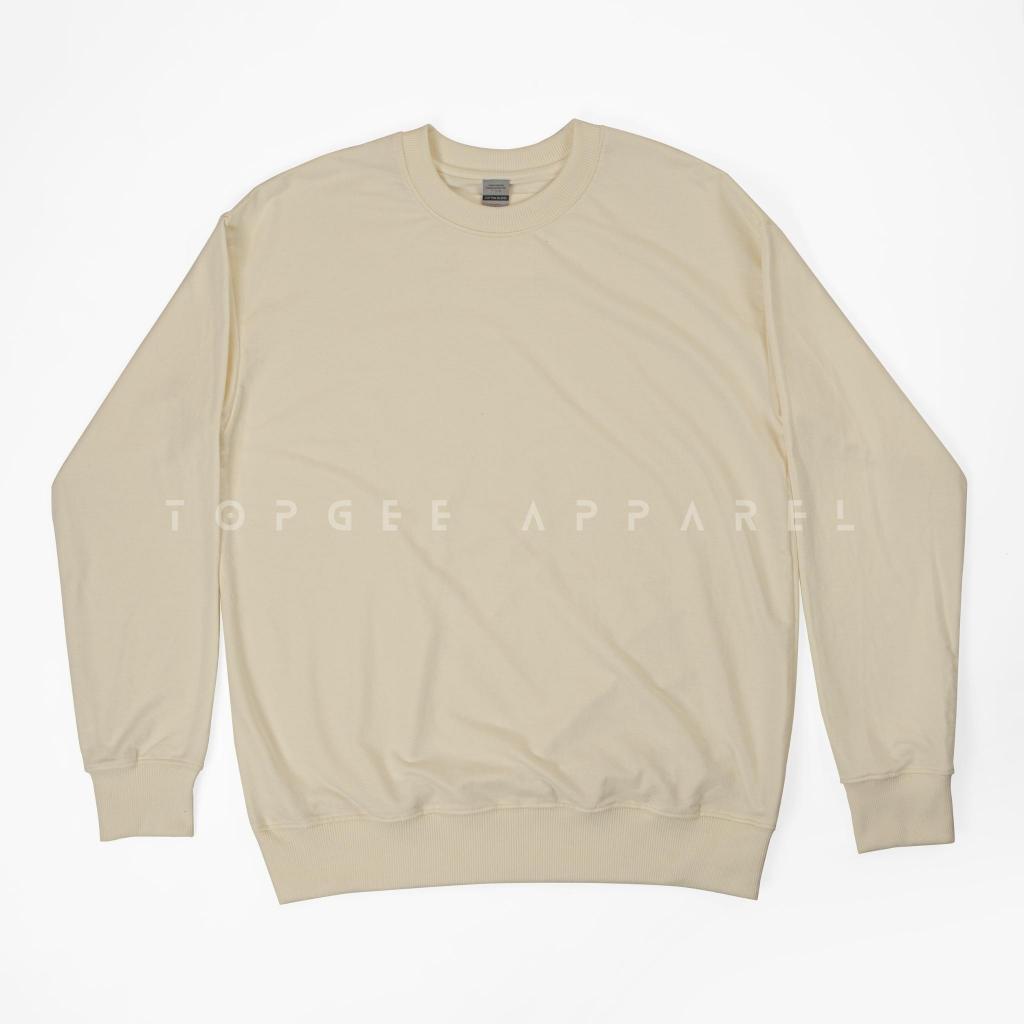 TOPGEE Premium French Terry Crewneck Sweatshirt | Casual Plain Round ...