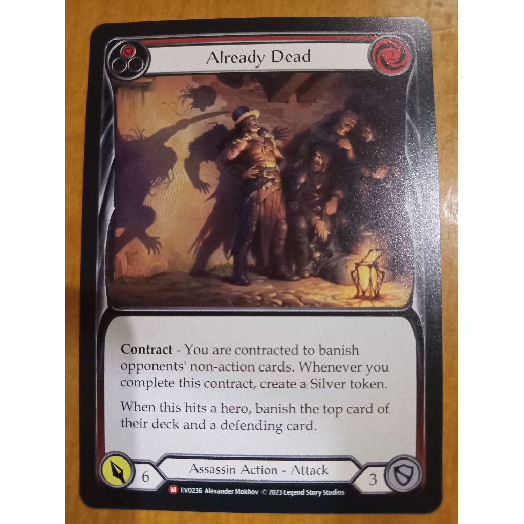 FAB Already Dead Majestic Flesh and Blood TCG Assassin Attack Action ...