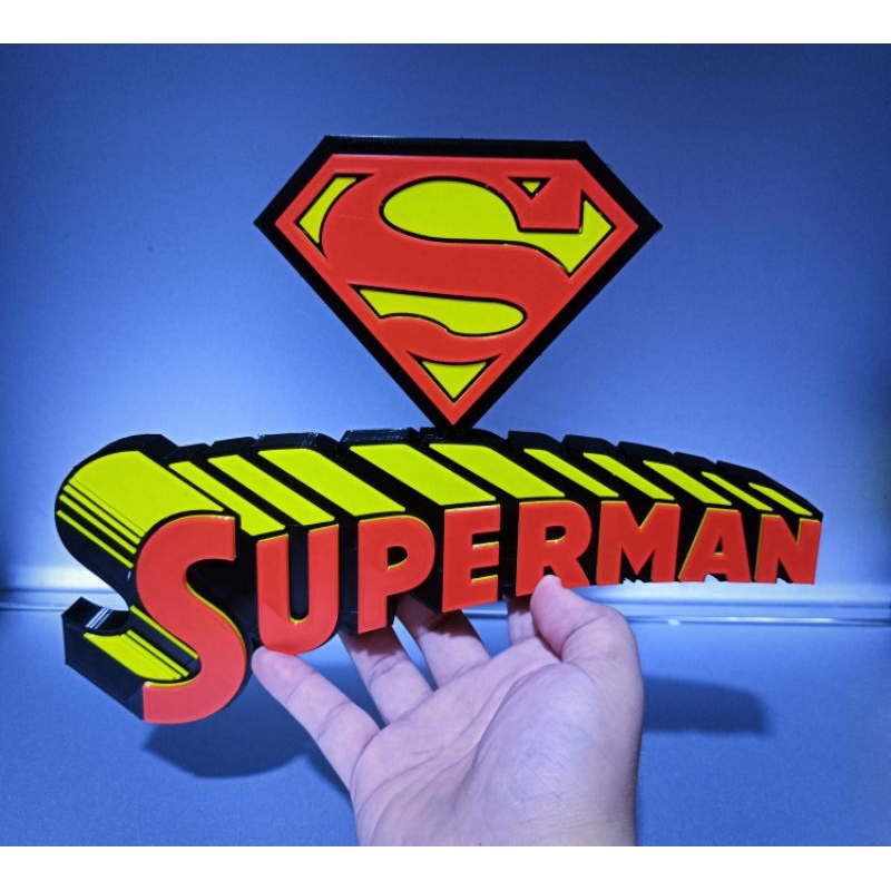 3D Printed Logo - Superman Hope Symbol For Superman Collectibles Action ...