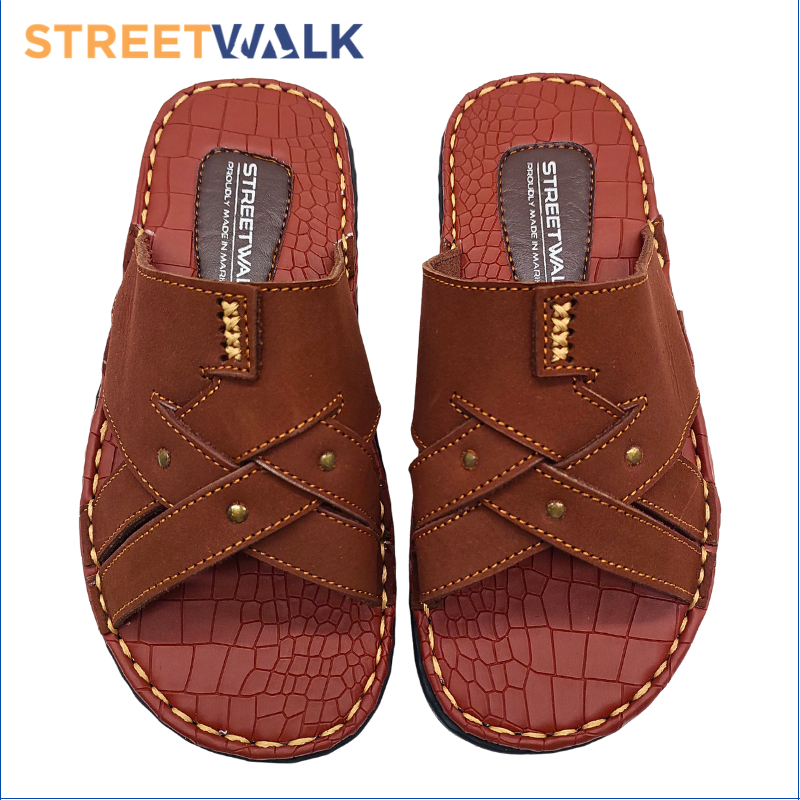 Street Walk Marikina Made Leather Flat Sandals for Men & Classic De ...