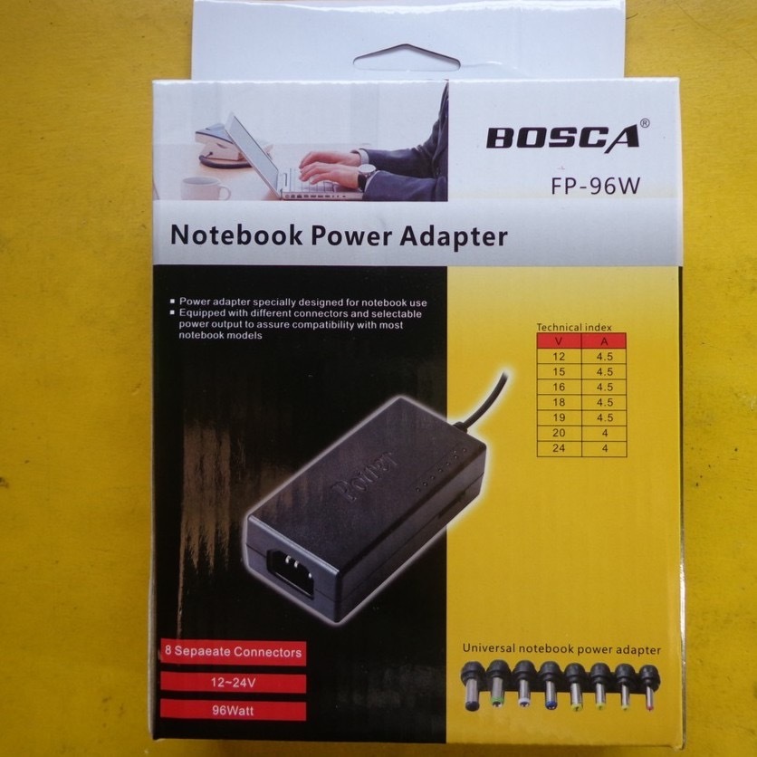 Bosca FP-96W Notebook Power Adapter Universal laptop charger | Shopee ...