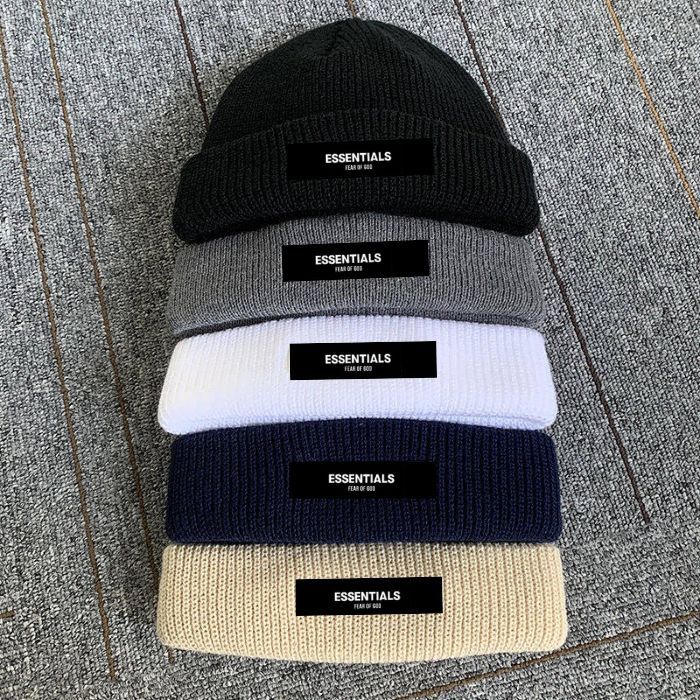 Trending ESSENTIALS Knitted Bonnet Hat for Men Women Unisex High ...