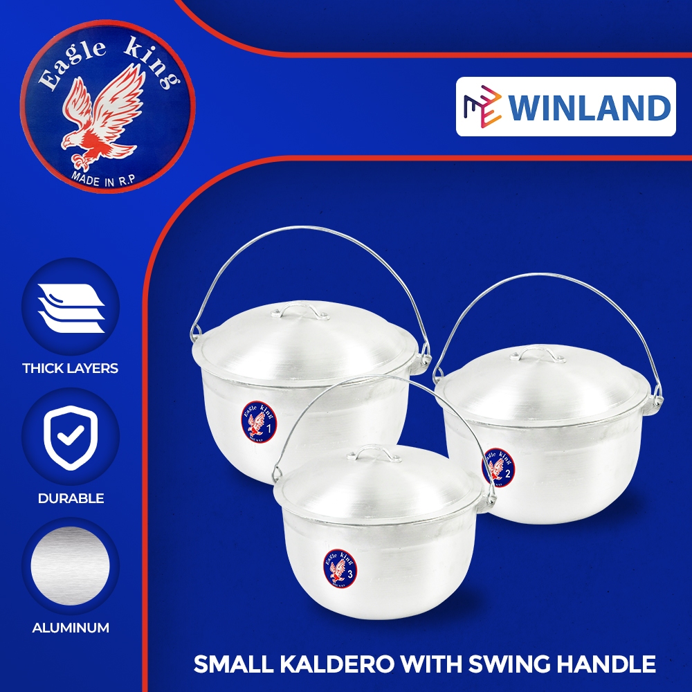 Eagle King by Winland Cookware Thick Aluminum Small Kaldero with Swing ...
