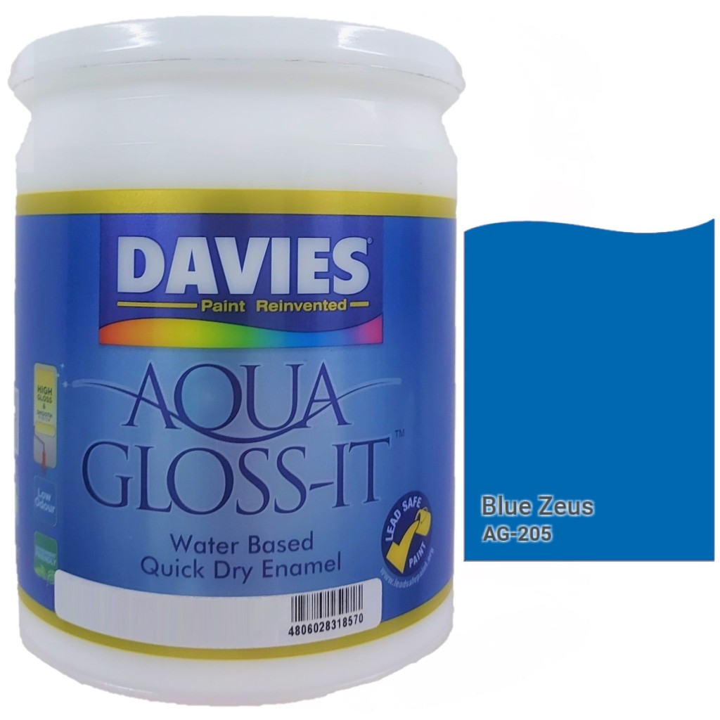 Davies Aqua Gloss It Water Based Quick Dry Enamel (Available in Different Colors) - 1L | Shopee ...