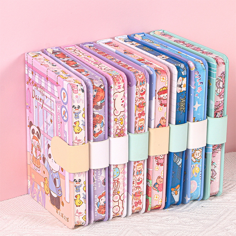 Hand ledger Magnetic Buckle Design Student Notebook Girl Hand Ledger ...