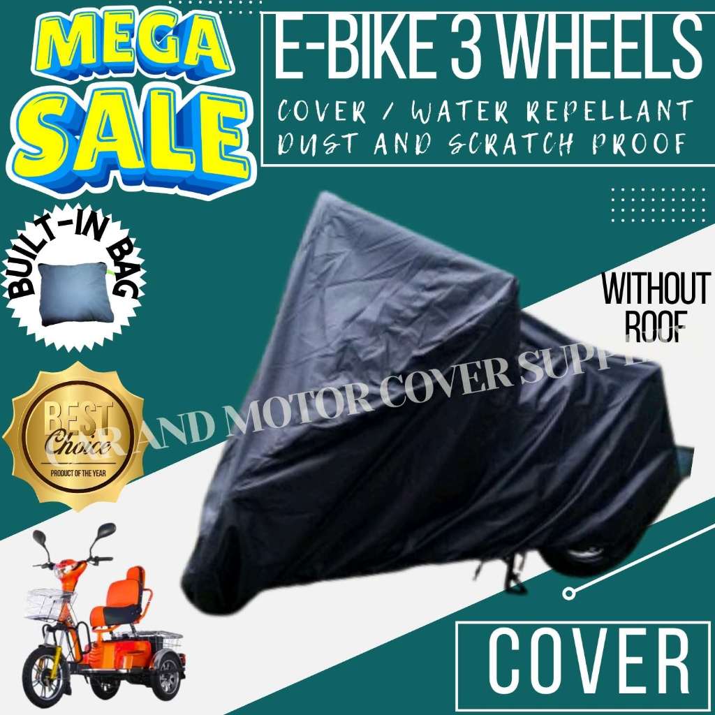 E BIKE THREE WHEELS WITHOUT ROOF FULL COVER HIGH QUALITY - WATER ...