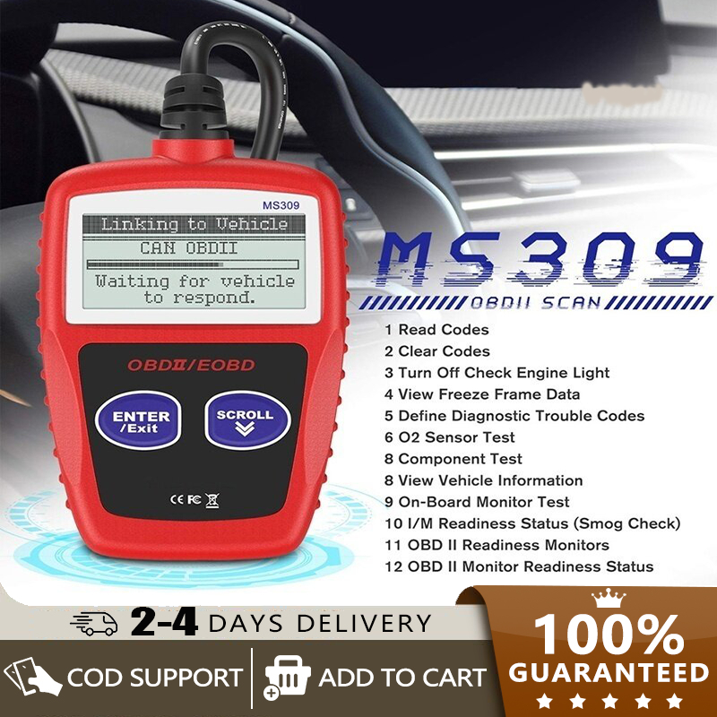 MaxiScan MS309 CAN BUS OBD2 car Code Reader EOBD OBD II Diagnostic Tool ...