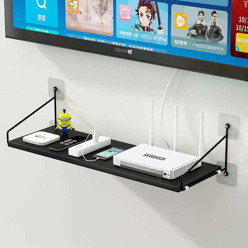 Free Punching Living Room TV Wall Set-Top Box Rack Router Storage Box ...