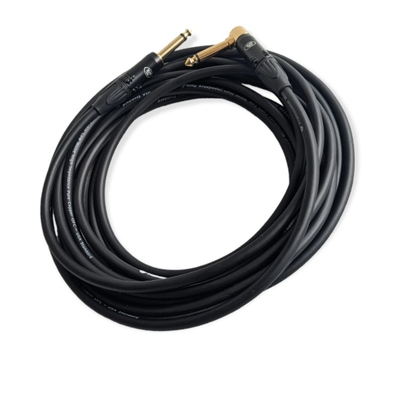 EM Guitar Cable Angle PL to PL mono Made from EM Microphone Cable ...