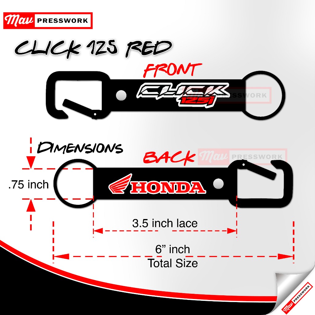 HONDA CLICK 125i Keylace / Keychain / Keyholder / Lace | Shopee Philippines