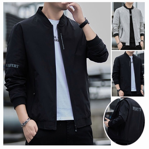 Men's New Korean Version Jacket Outerwear Spring and Autumn Casual and ...