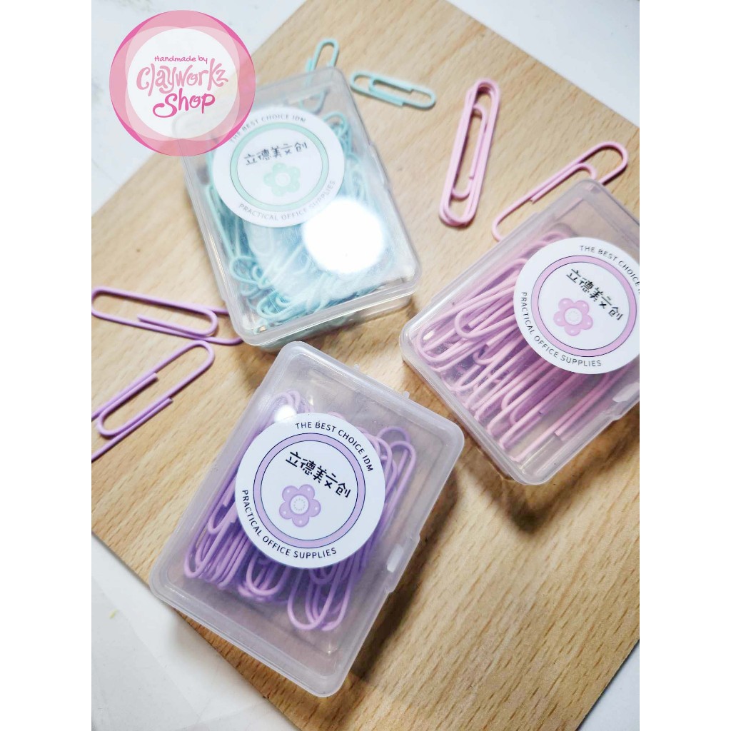 Pastel Colored Paper Clips | Shopee Philippines