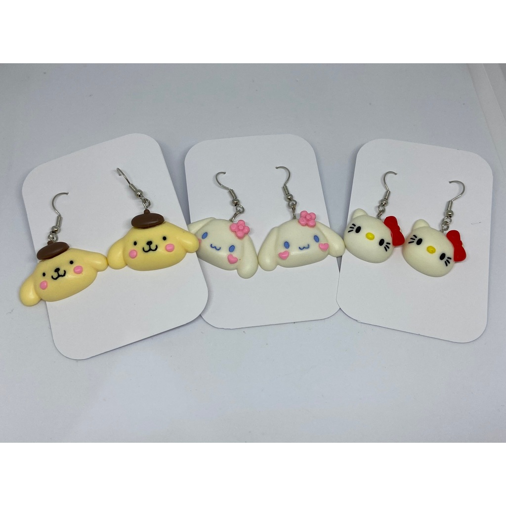 Cute Sanrio Characters Dangling/Fish hook Earrings (Hello Kitty ...
