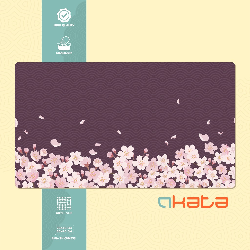 Sakura Blossom Japan Design Extended Mousepad | | Large Gaming Mousepad ...