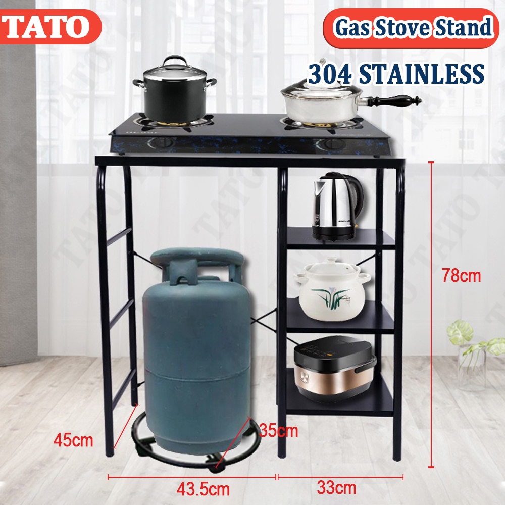 Gas Stove Stand Rack Kitchen Heavy Duty Gas Tank Holder Kitchen Stand ...