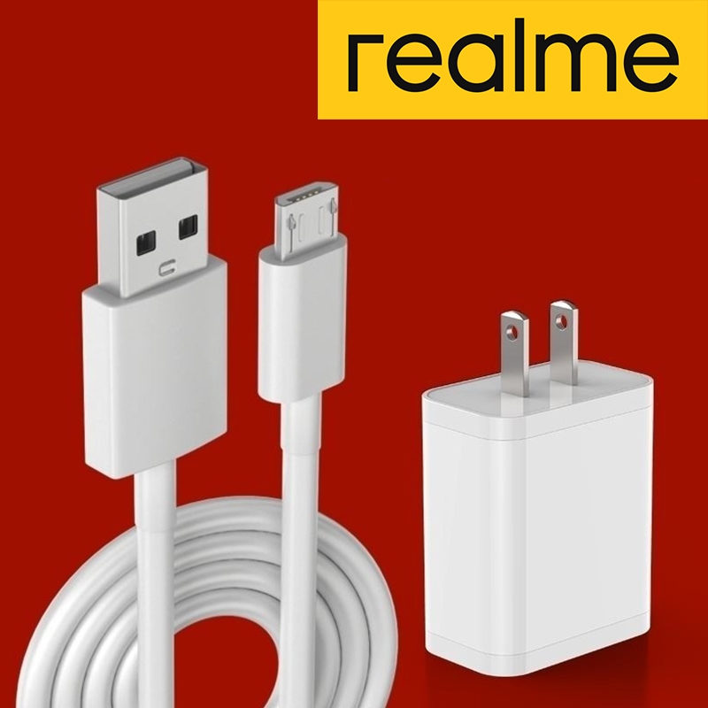 Fast Charger Realme Charger Set with Micro Usb 2IN1 Adapter Set Cable ...