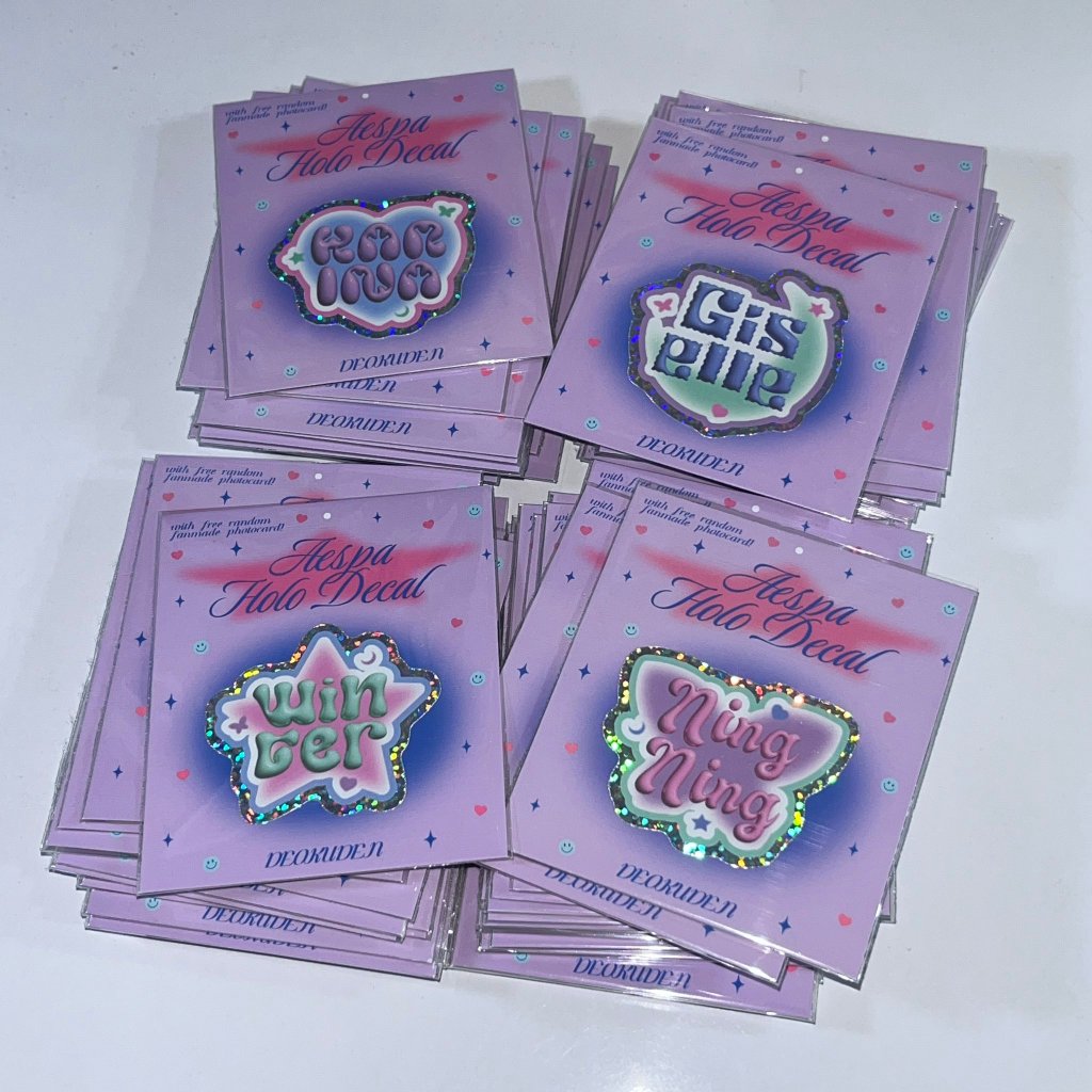 AESPA Name Holo Decal Stickers by DEOKUDEN | Shopee Philippines