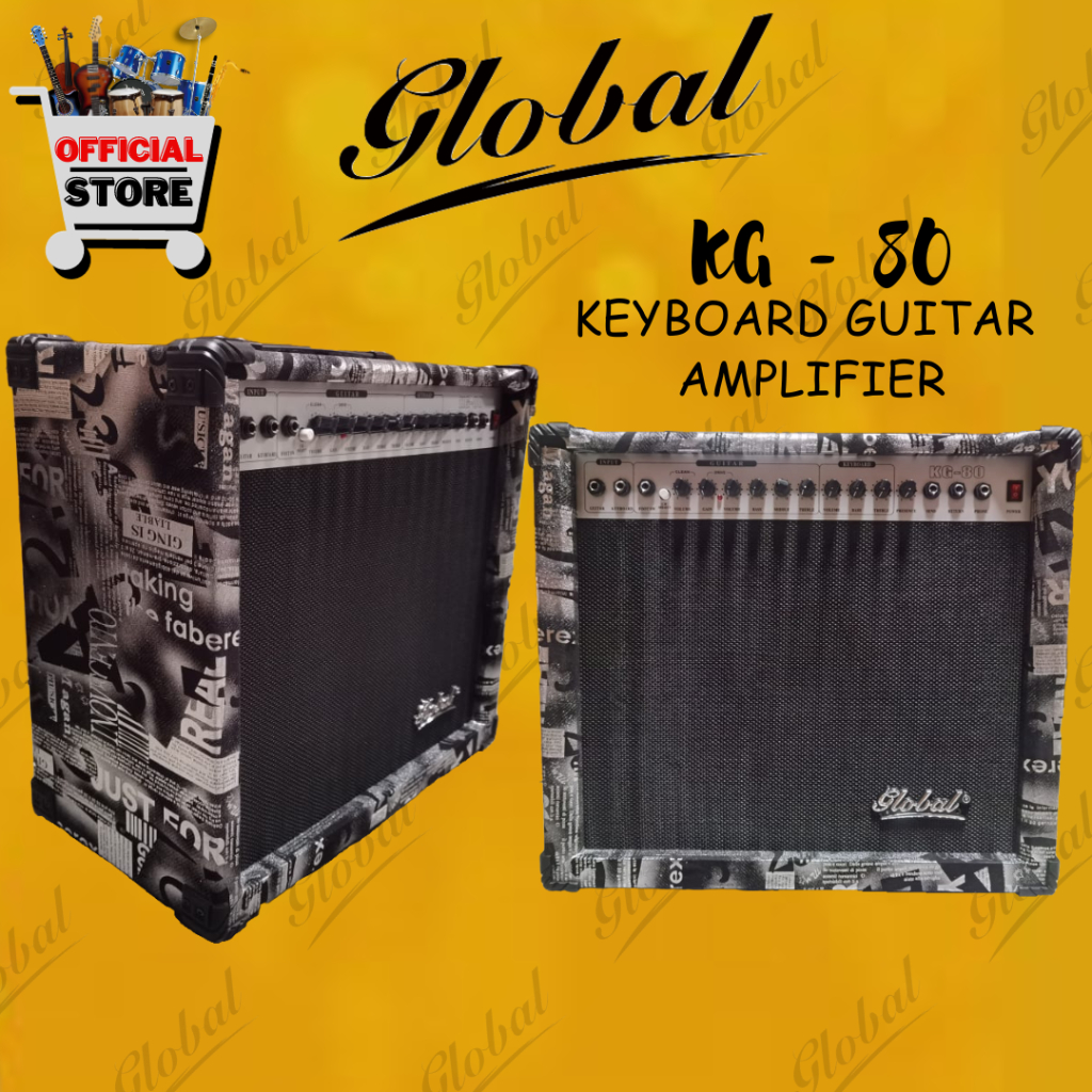 AMPLIFIER KEYBOARD GUITAR - GLOBAL KG 80 | Shopee Philippines