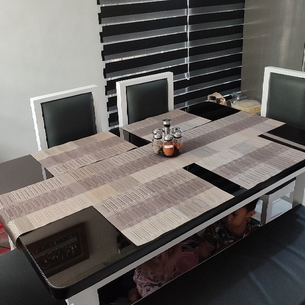 180CM Table Mat Dining Table Cover Placemat Insulation Pad Coasters ...