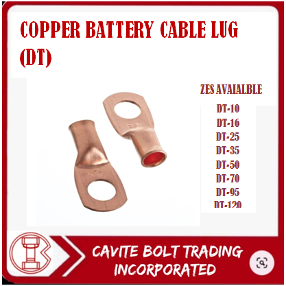 COPPER BATTERY CABLE LUG (DT) 1PC | Shopee Philippines