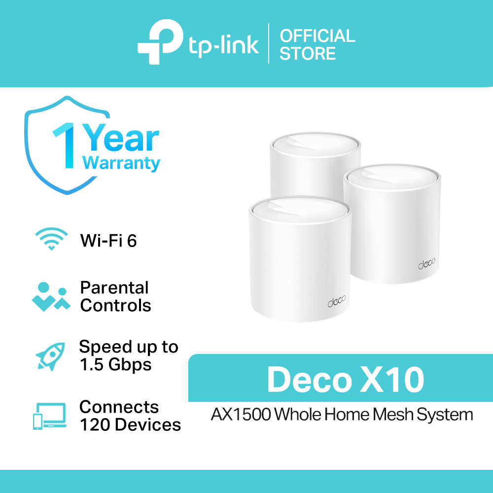 TP-Link Deco X10 AX1500 Whole Home Mesh Wi-Fi 6 System | Shopee Philippines