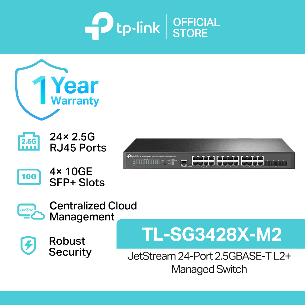 TP-Link | TL-SG3428X-M2 | JetStream | 24-Port | 2.5GBASE-T | L2 ...
