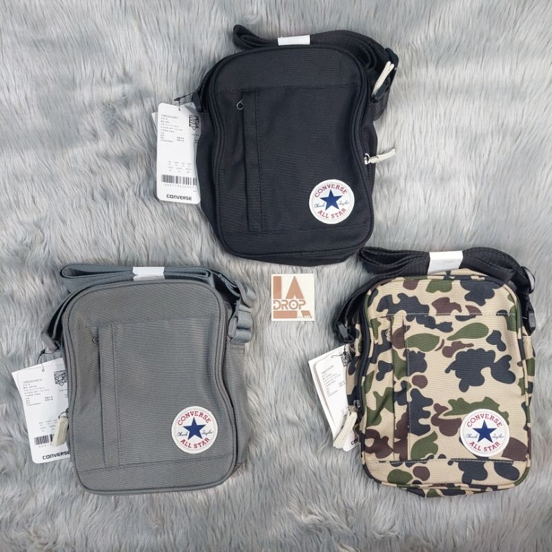Converse SLING BAG / CROSSBODY / Black / Grey / Camo / Chuck Taylor All ...