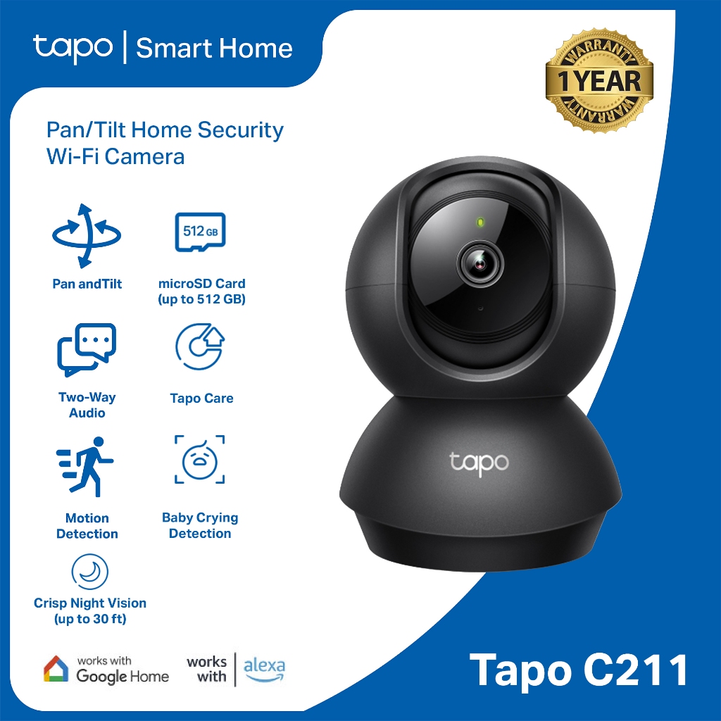 Tapo Official Store | TP-Link | C211 | Pan/Tilt | Home | Security | Wi ...