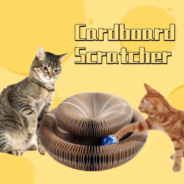 Magic Organ Foldable Cat Cardboard Scratcher Scratch Pad Paper Board ...