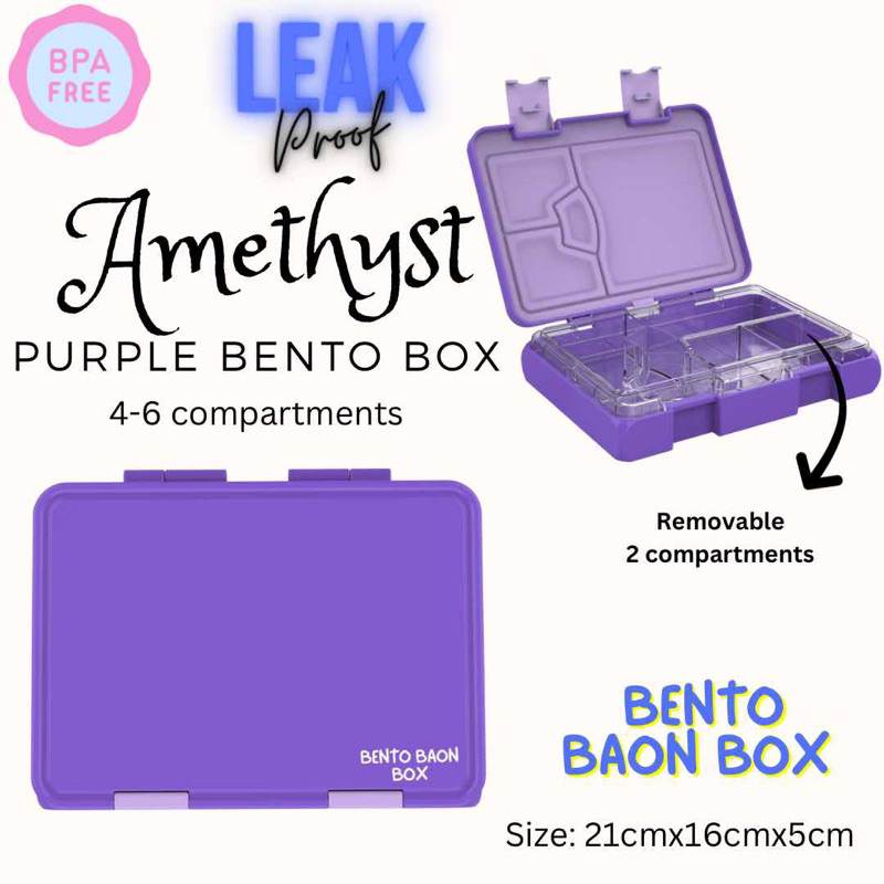 Bento Baon Box 4-6 Compartments Spillproof | Shopee Philippines