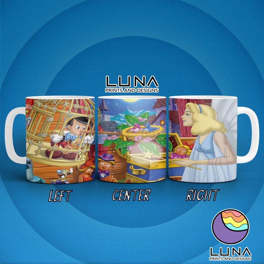 Pinocchio Cartoon Mug Collection- The Luna Merch | Shopee Philippines