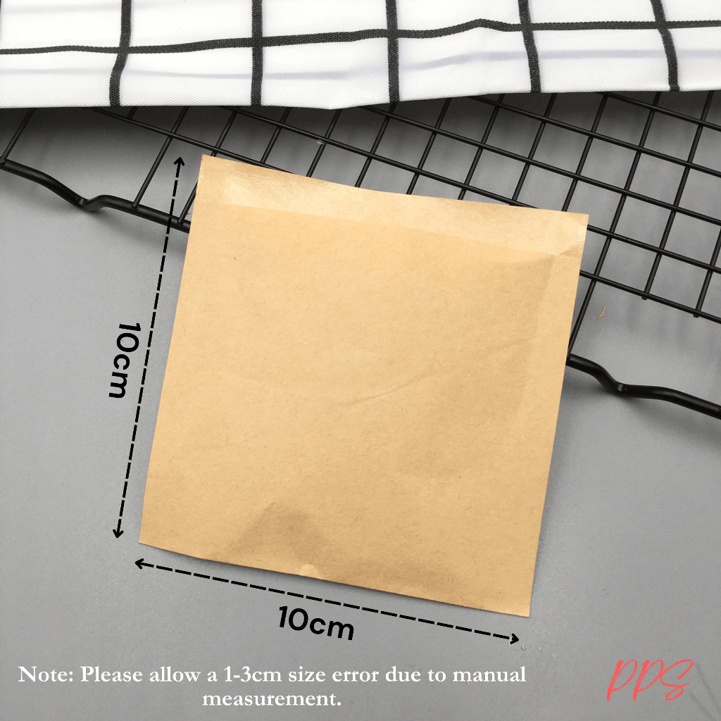 100pcs Grease Proof Pouch for Fries and Snacks Greaseproof Paper Bag ...