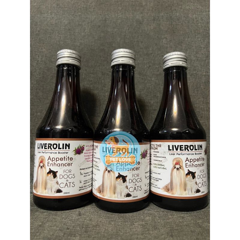 Liverolin Appetite Enhancer for Dogs & Cats 200ML | Shopee Philippines
