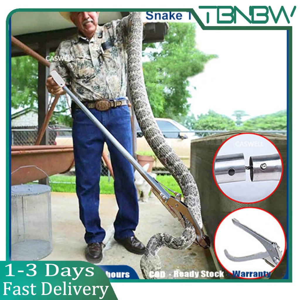 150cm Heavy Duty Standard Reptile Snake Tongs Reptile Grabber Rattle ...